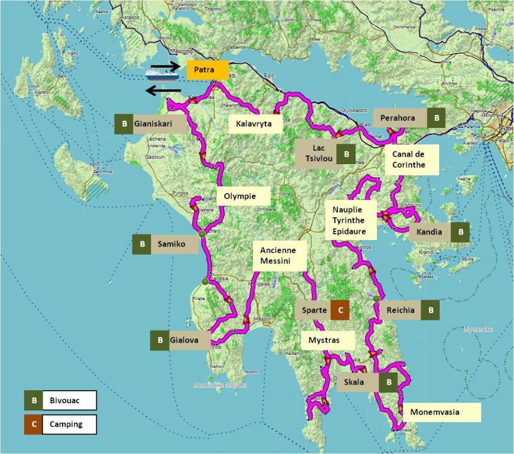 Road Book 4x4 Grèce (Péloponnèse) - Greece 4x4 Outdoor Adventures ...